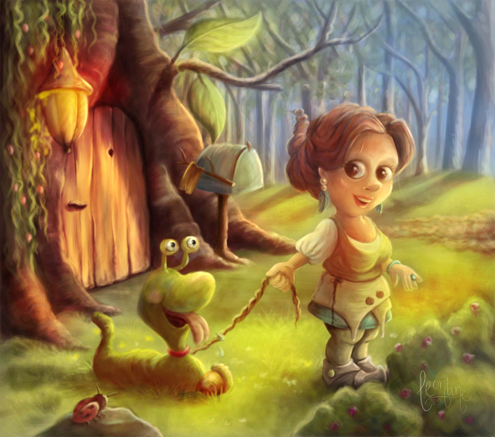 walking the Slug… – leontine illustrator